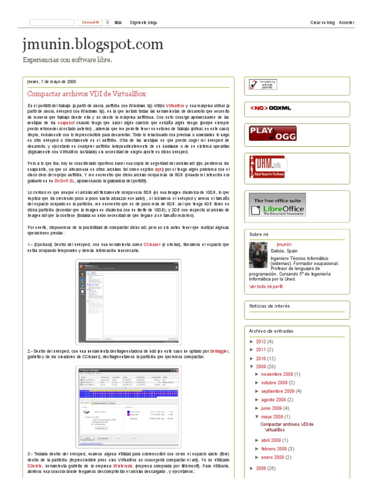 Comprimir Archivos VDI VirtualBox PDF | PDF | Archivo de computadora | Familias de sistemas ...
