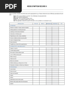 Weiss Symptom Record II WSR II Checklist Automatic Scoring Report ...