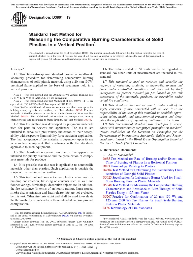 Astm D3801-2019 PDF | PDF | Combustion | Standard Deviation