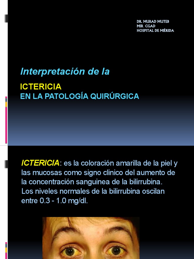 Ictericia: Clasificación y Abordaje Clínico | PDF | Cirrosis | Sistema ...