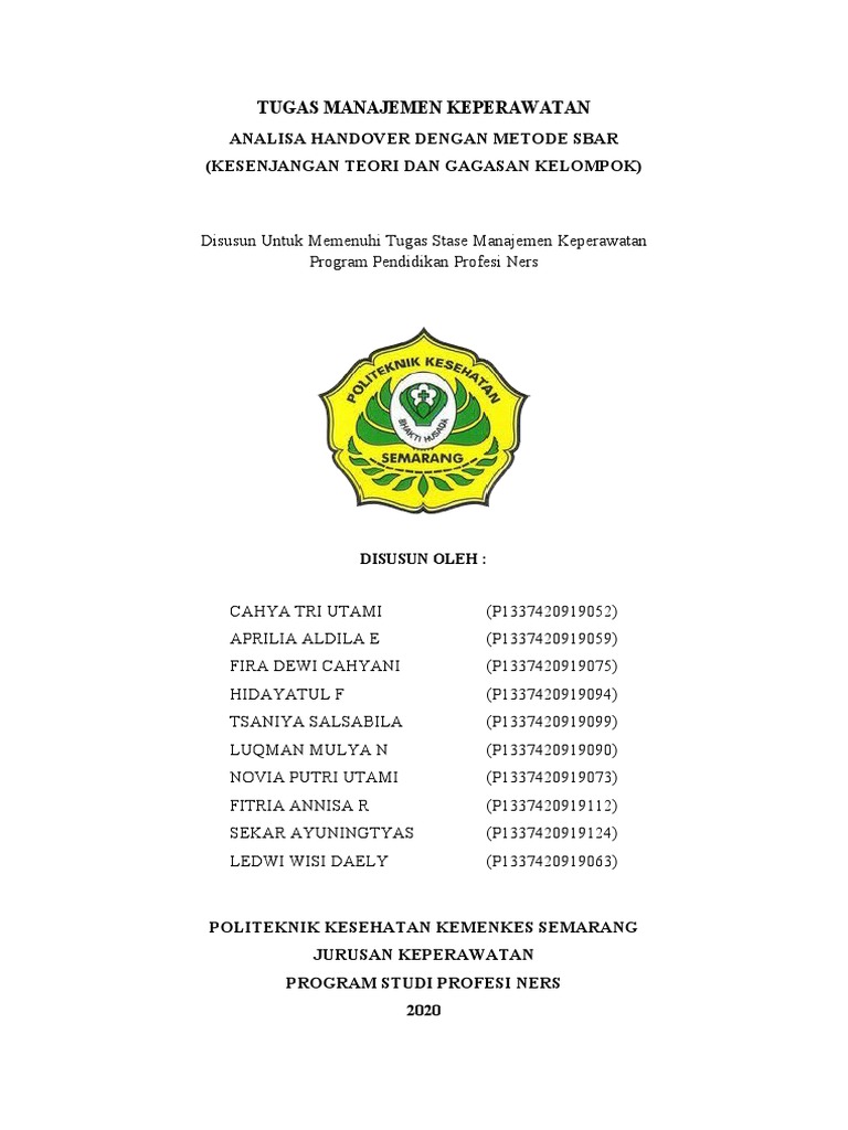 Handover SBAR untuk Perawat | PDF