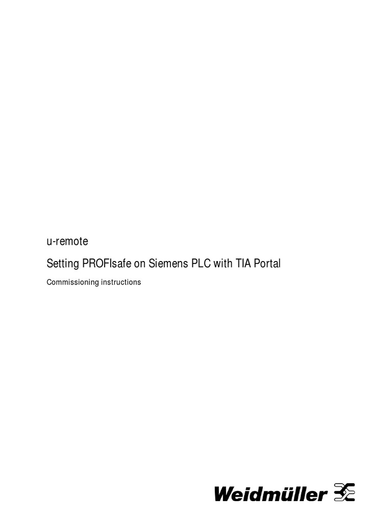 Siemens Tiaappnotes - Profisafe - Siemens - PLC - Tia - Portal - en ...