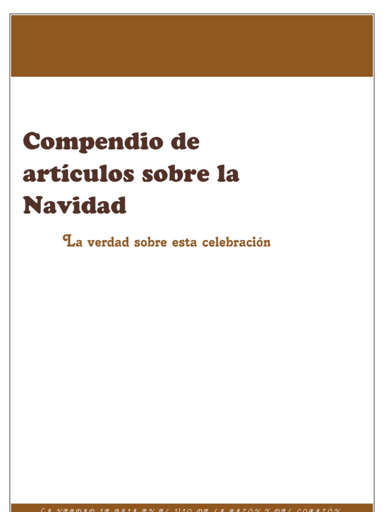 Compendio de Articulos Sobre La Navidad | PDF | Navidad | Reyes Magos