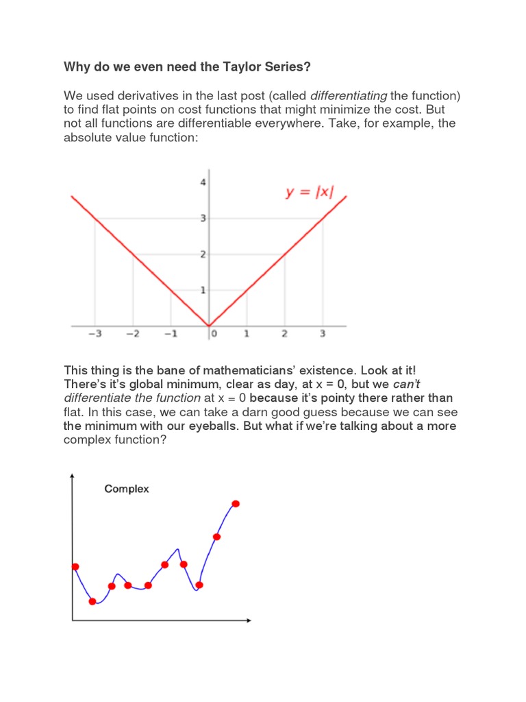 The Taylor Series | PDF | Derivative | Function (Mathematics)