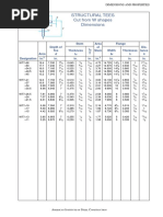 WT Steel Beam Size Properties Table | PDF