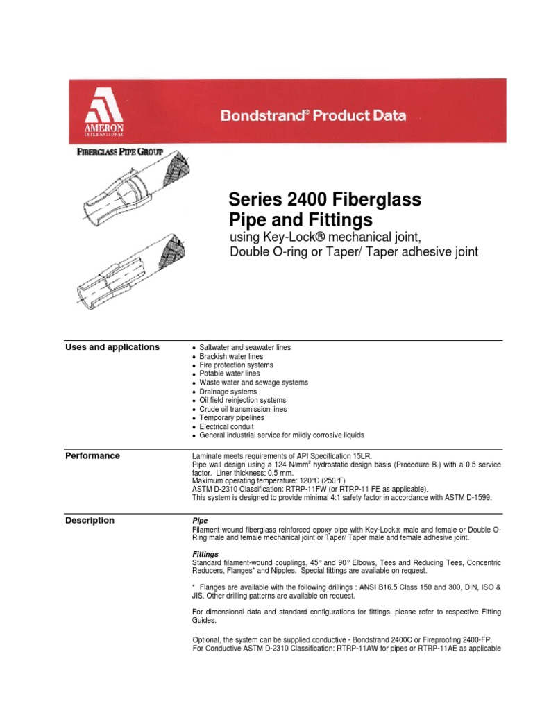Bond Strand 2400 and Fittings | Download Free PDF | Strength Of ...