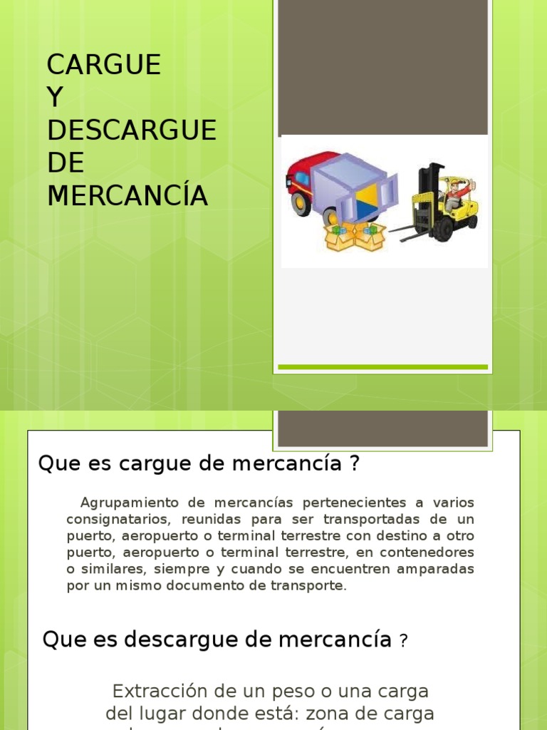 Cargue y Descargue de Mercancía | PDF