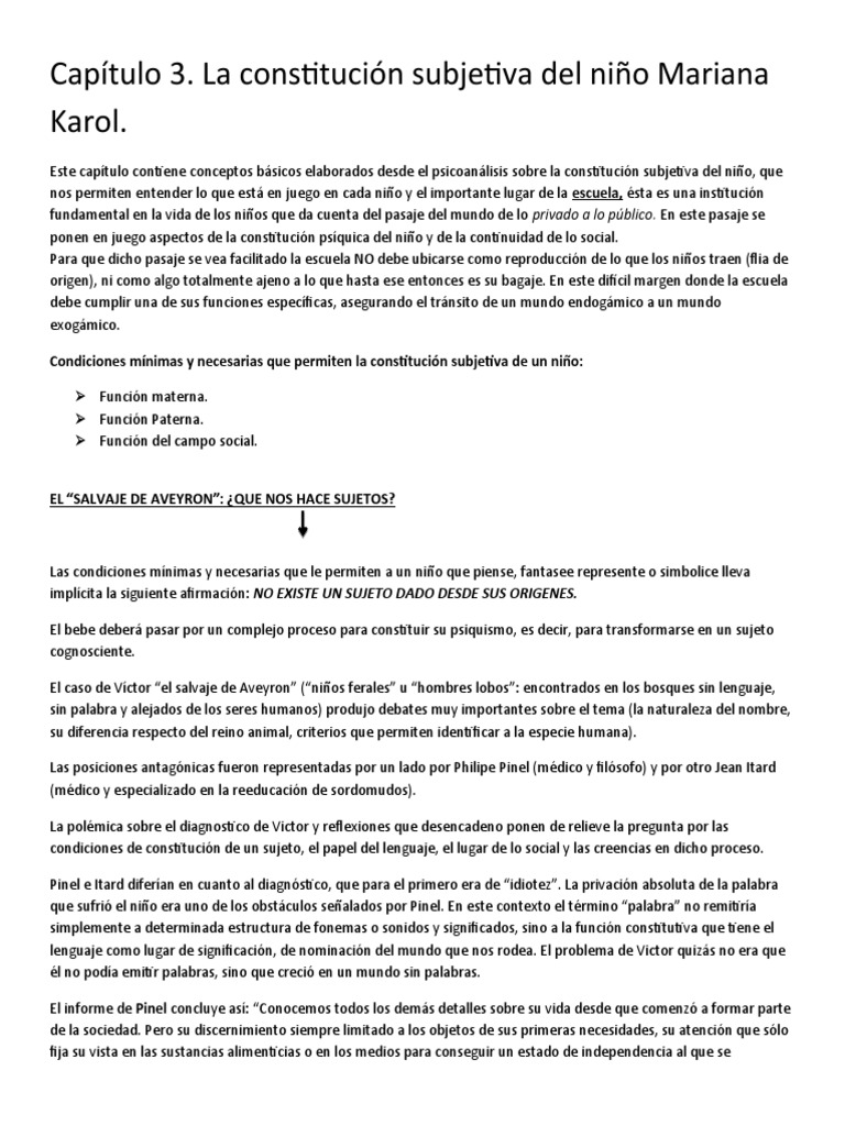 Capítulo 3. Karol | PDF | Subjetividad | Psique (psicología)