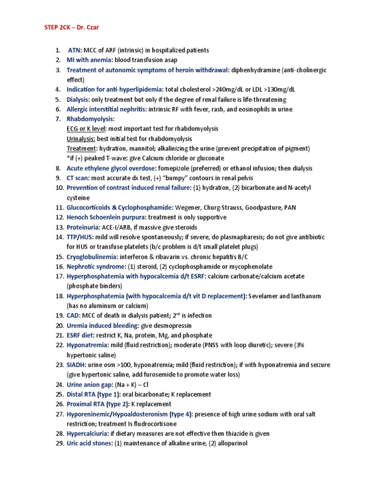 High Yield Step 2ck | PDF | Medicine | Diseases And Disorders