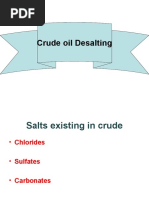 Crude Oil Desalter: Principles & Process | PDF | Emulsion | Desalination