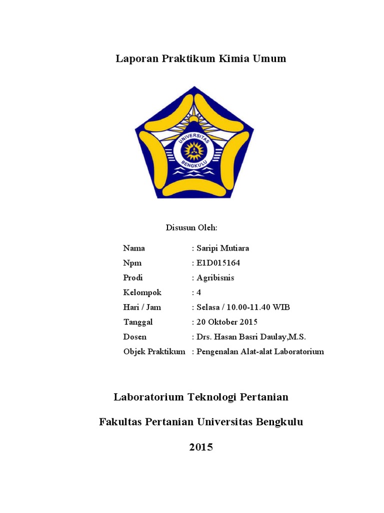 Laporan Praktikum Kimia Umum-Pengenalan | PDF