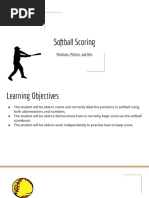 GameChanger Scoring Cheat Sheet | PDF | Ball Games | Team Sports