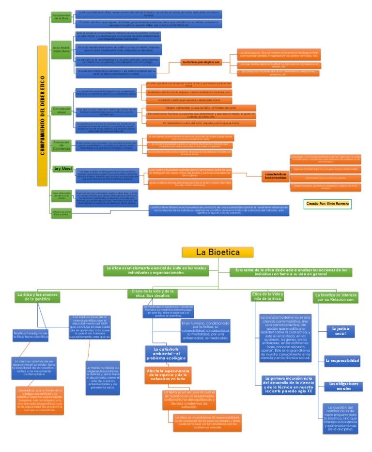 Mapa Conceptual Capitulo 7 Etica Profesional PDF | PDF | Moralidad | Bioética