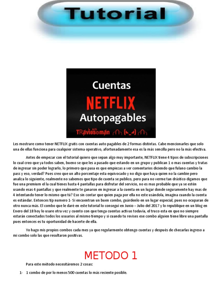 Método Netflix | PDF | Netflix | Informática