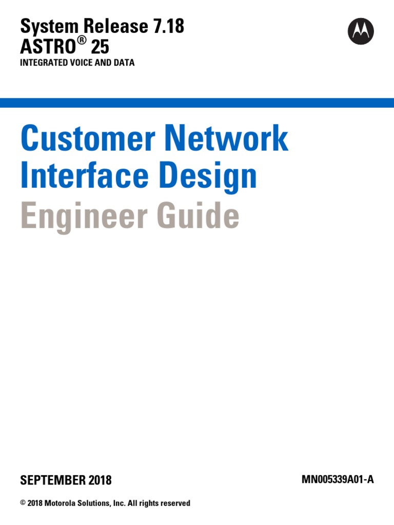 Customer Network Interface Design: Engineer Guide | PDF | Computer ...