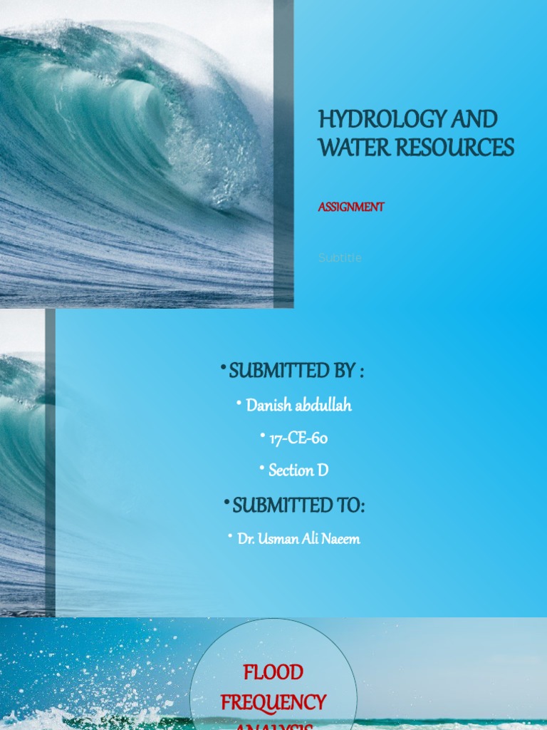Flood Discharge Estimation Methods | PDF | Logarithm | Probability Theory