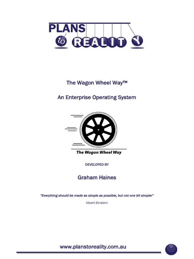 The Wagon Wheel Way™ An Enterprise Operating System | PDF | Operating ...