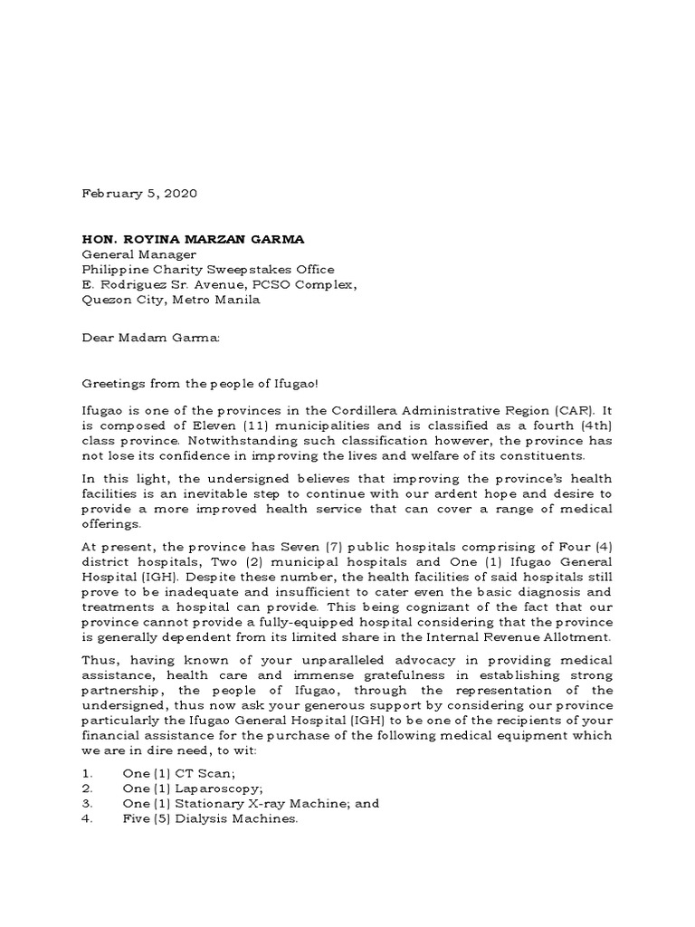 Garma Letter PCSO | PDF