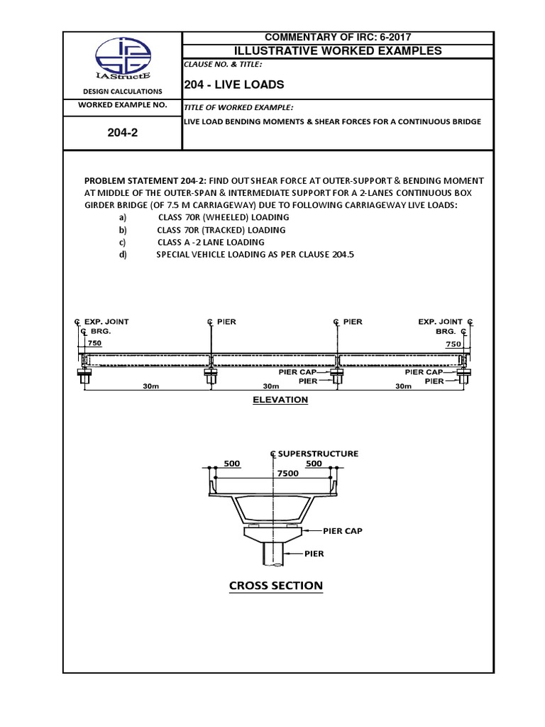 Illustrative Worked Examples: Commentary of Irc: 6-2017 | PDF | Bending | Applied And ...