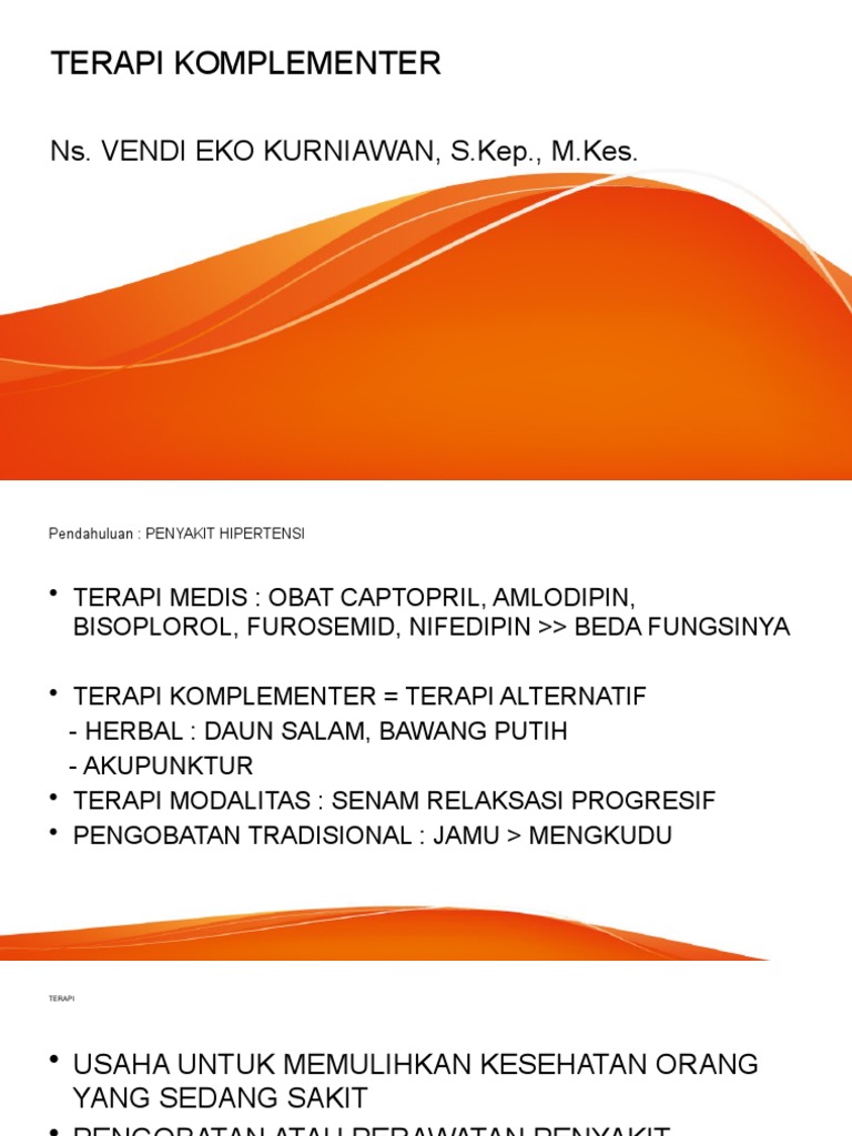 Terapi Komplementer | PDF