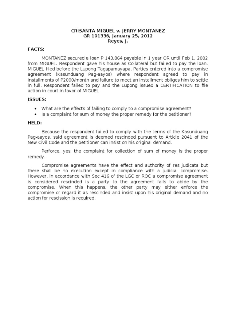 MIGUEL V Montanez | PDF