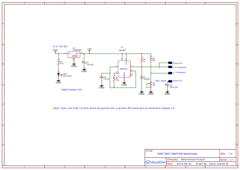 Schematic - ESR RAPTOR Modificado - Sheet - 1 - 20190830071757 | PDF