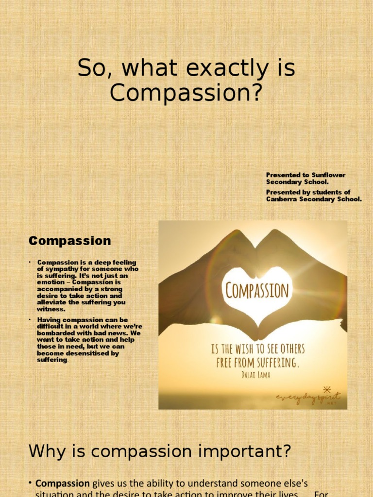 Understanding Compassion and Its Importance | PDF | Career & Growth ...