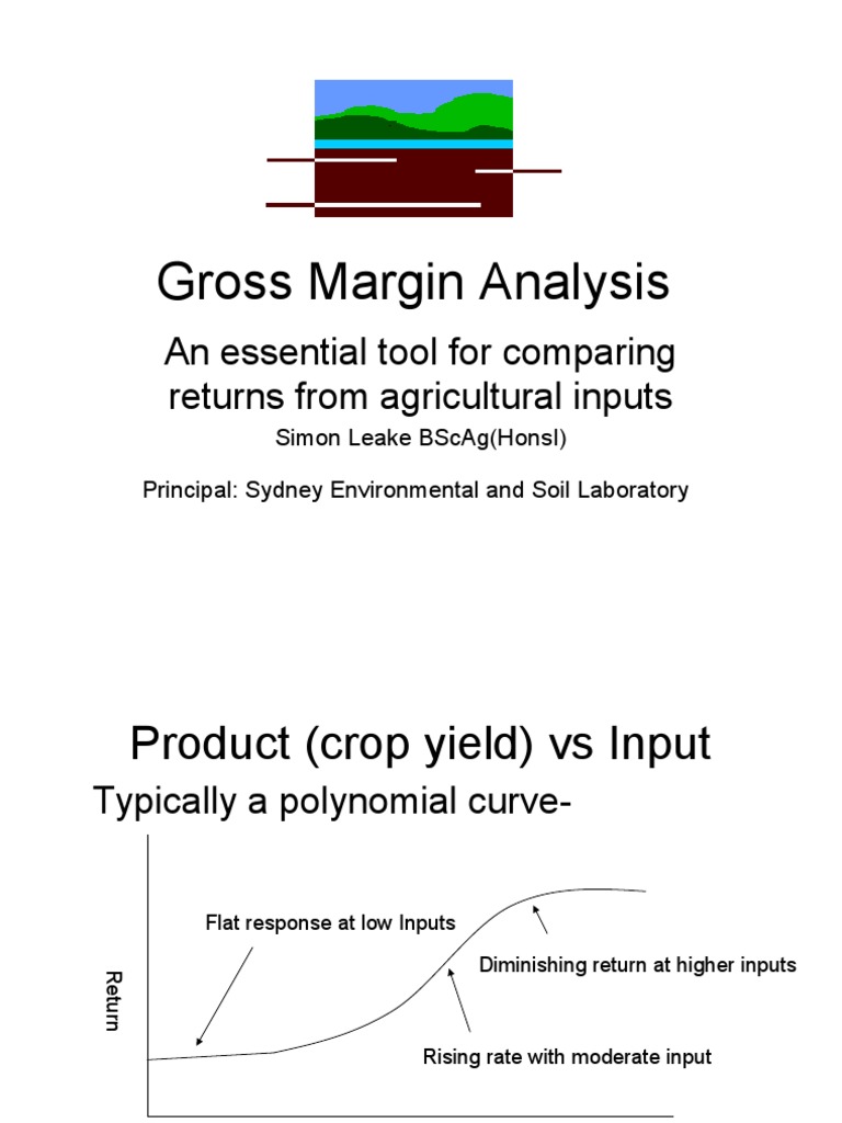 Gross Margin Analysis in Agriculture | PDF | Food Industry | Economies