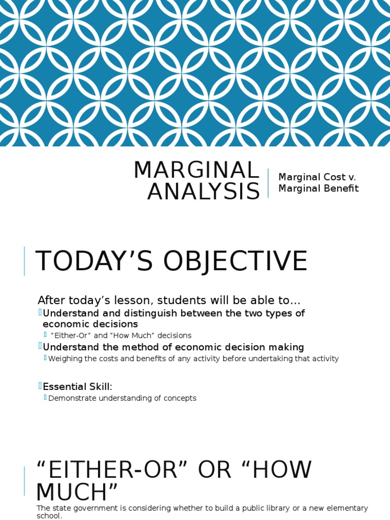 Marginal Benefit vs. Marginal Cost Explained | PDF | Marginal Cost ...