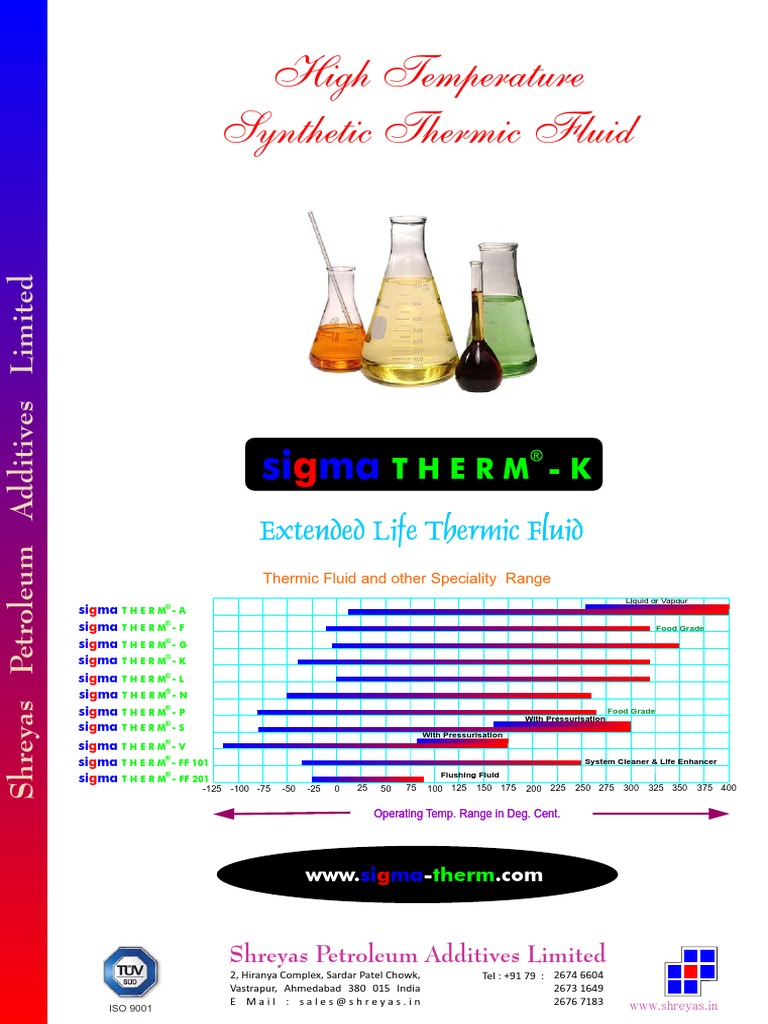 High Temperature Synthetic Thermic Fluid: Si Ma | PDF