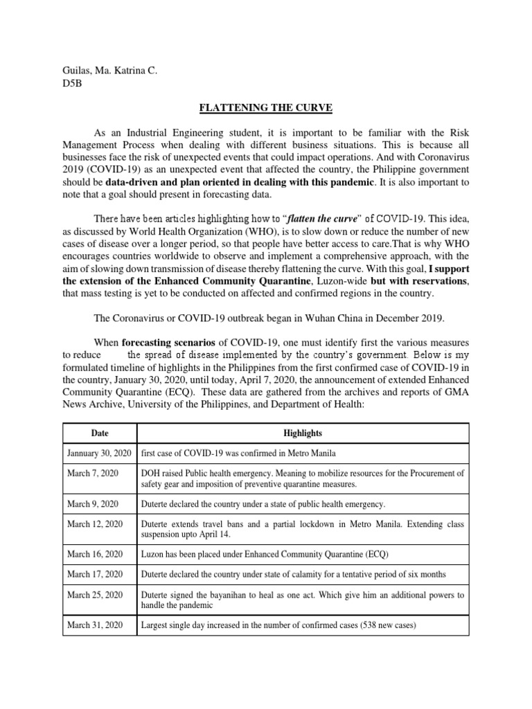 Flattening The Curve PDF | PDF | Public Health | Health Sciences