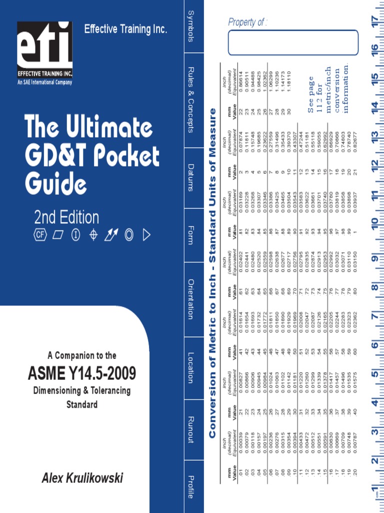 The Ultimate GD&T Pocket Guide: 2nd Edition | Download Free PDF | Geometry | Teaching Mathematics