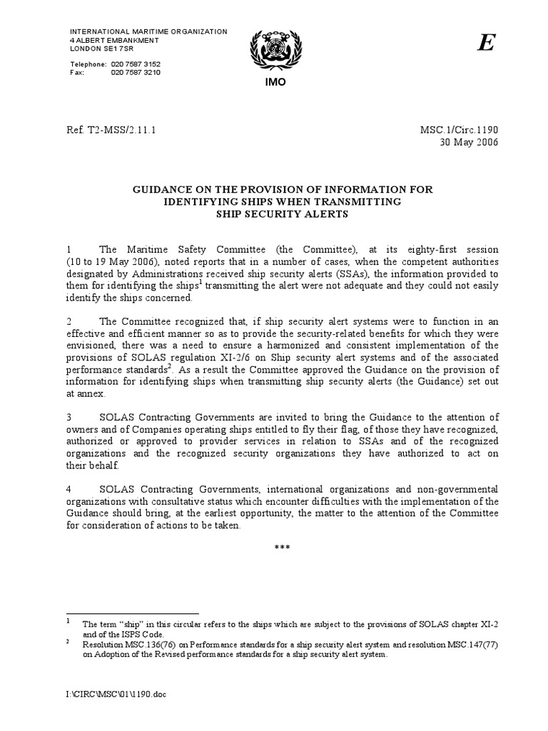 4 Albert Embankment London Se1 7Sr Telephone: 020 7587 3152 Fax: 020 ...