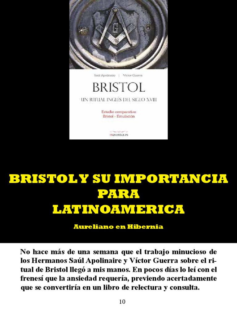 Estudio del Ritual de Bristol en Masonería | PDF | Masonería | Rituales