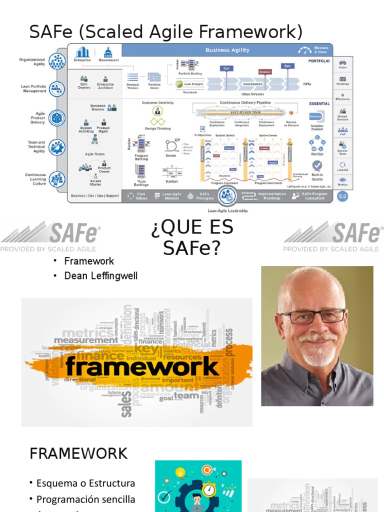 SAFe (Scaled Agile Framework) Diapositivas Ernesto | PDF
