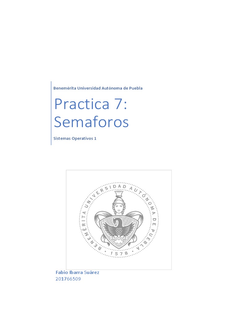 Prac7 PDF | PDF | Concurrencia (informática) | Tecnología de sistema operativo
