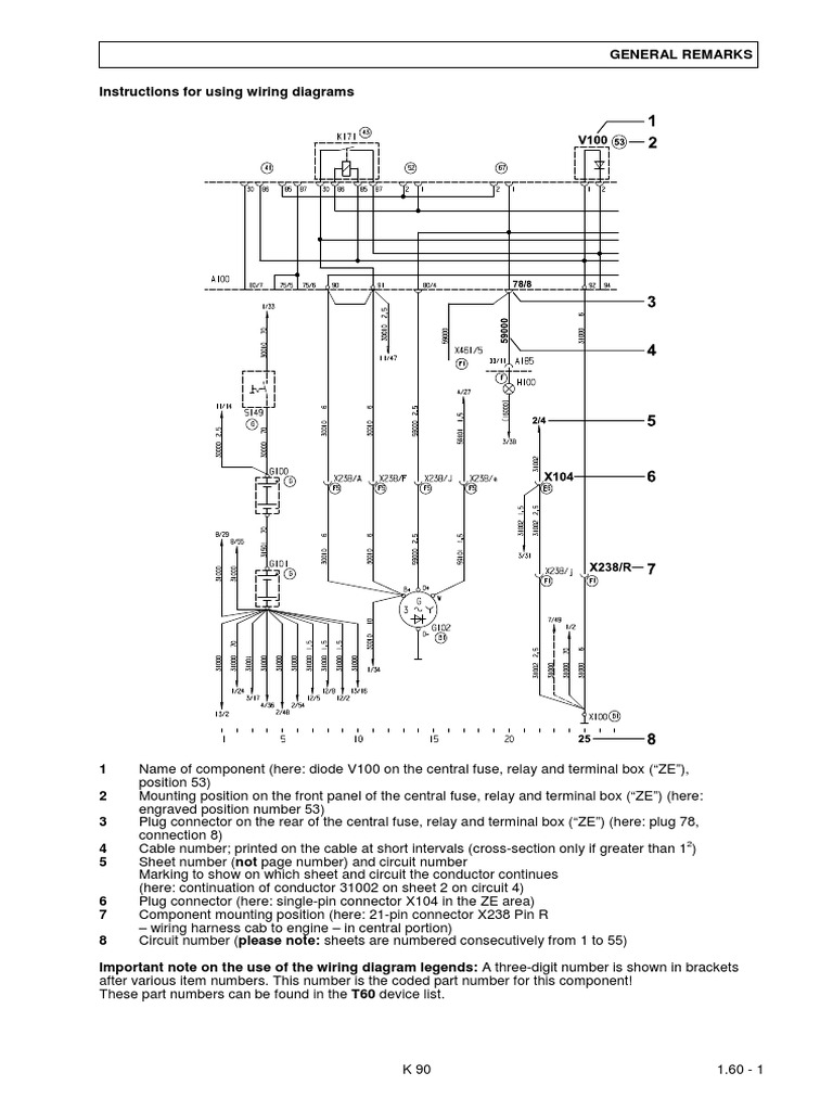 MAN Instructions For Using Wiring Diagrams | Download Free PDF ...