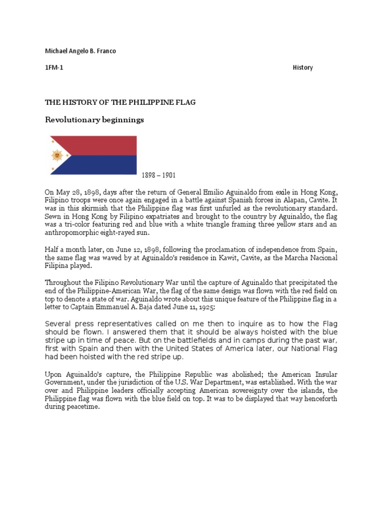 The History of the Philippine Flag: A Detailed Exploration of the ...