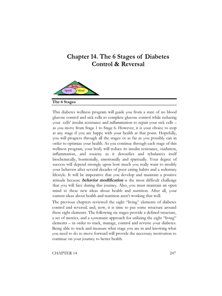 The 6 Stages of Diabetes Control & Reversal | PDF | Diabetes | Insulin ...