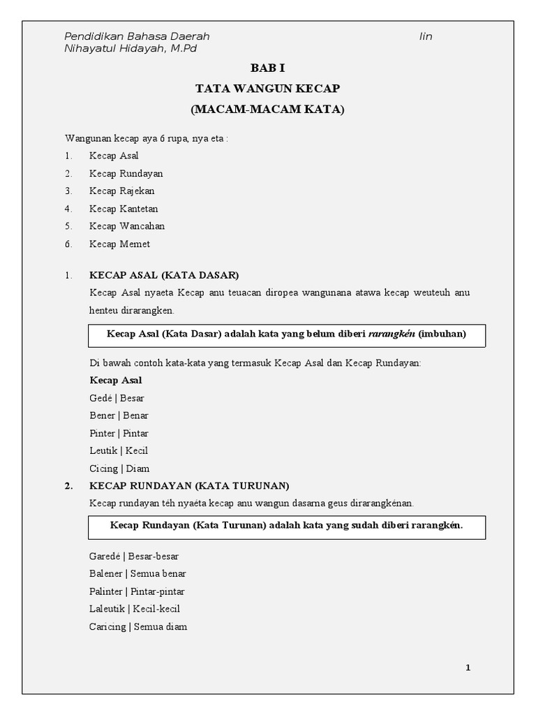 Tata Wangun Kecap | PDF | Indonesia | Java