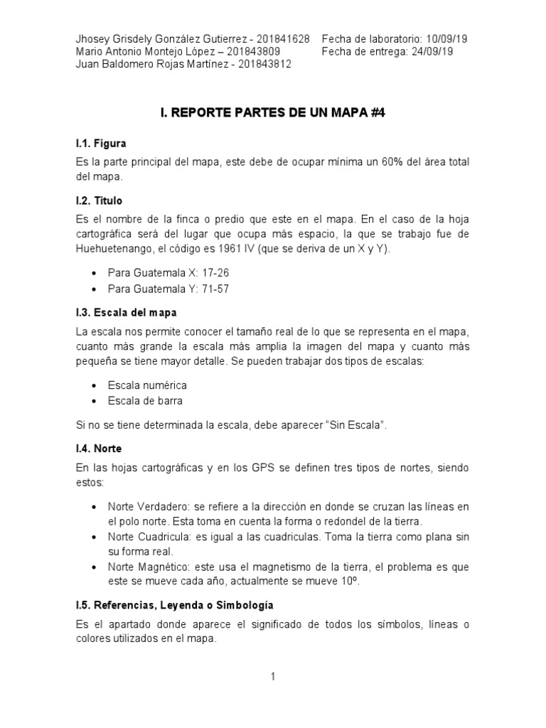 Partes de Un Mapa | PDF | Mapa | Cartografía