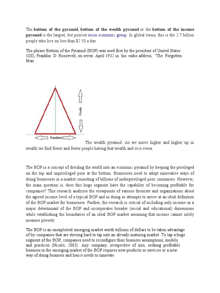 Pyramid Is The Largest, But Poorest: Socio-Economic Group | PDF ...