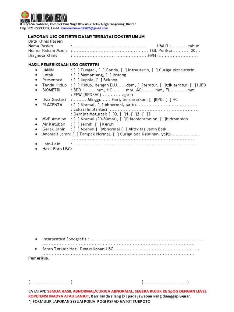 Form Usg Terbaru2.2020 | PDF