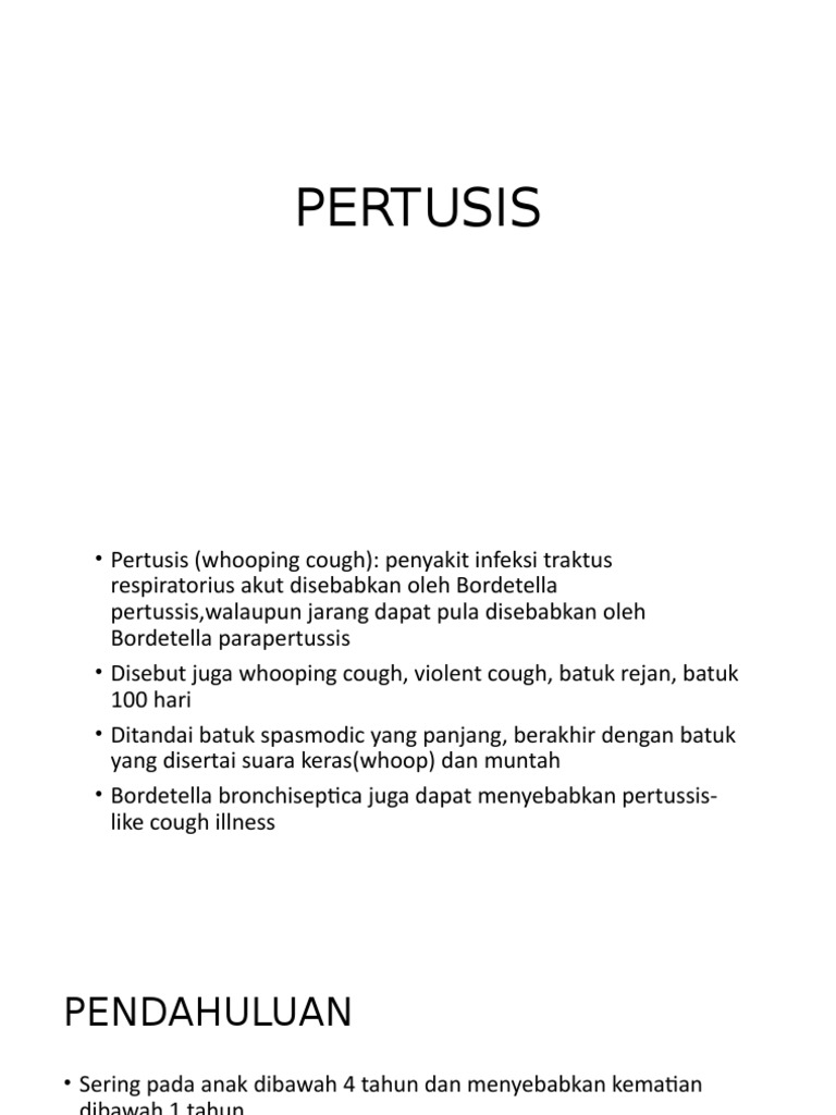 PERTUSIS | PDF