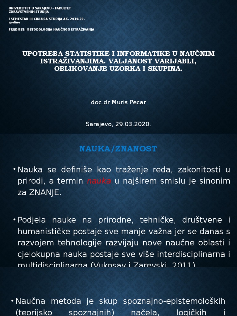 Statistika I Informatika | PDF | Information Science | Health Sciences