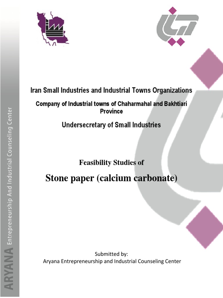 Stone Paper (Calcium Carbonate) : Iran Small Industries and Industrial ...