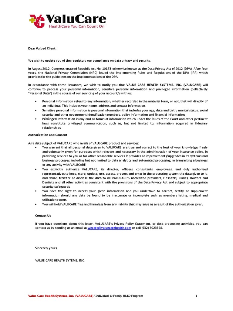 HMO Proposal For Individual Family Account REGULAR-UPDATED AS OF JULY 2 ...