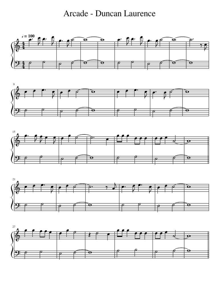 An Analysis of Duncan Laurence's Song 'Arcade' Through its Musical ...
