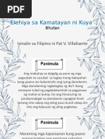 FILIPINO 9 Elehiya Sa Kamatayan Ni Kuya | PDF