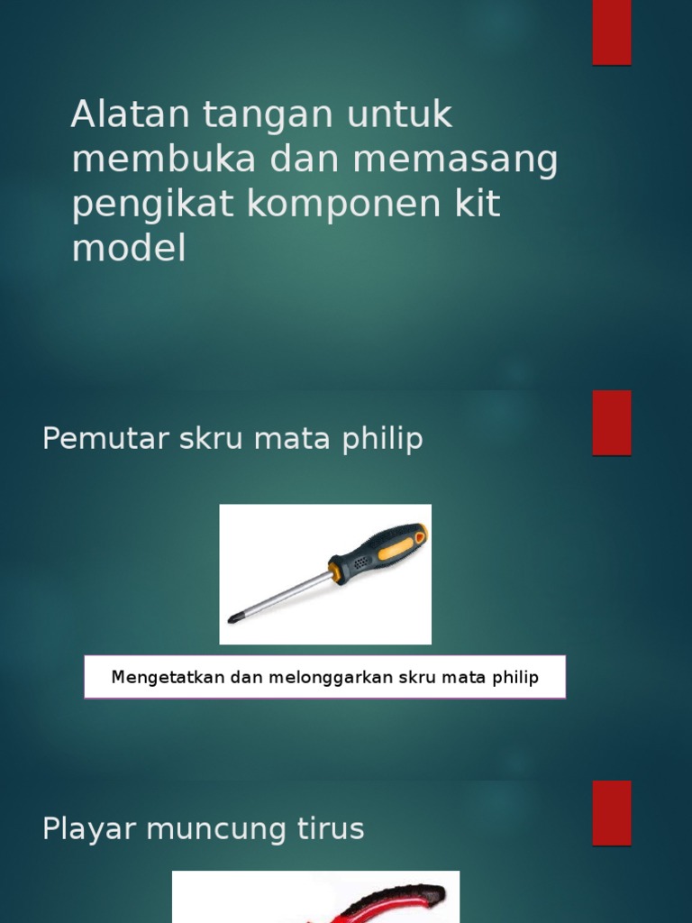 Alatan Tangan Untuk Membuka Dan Memasang Pengikat Komponen | PDF